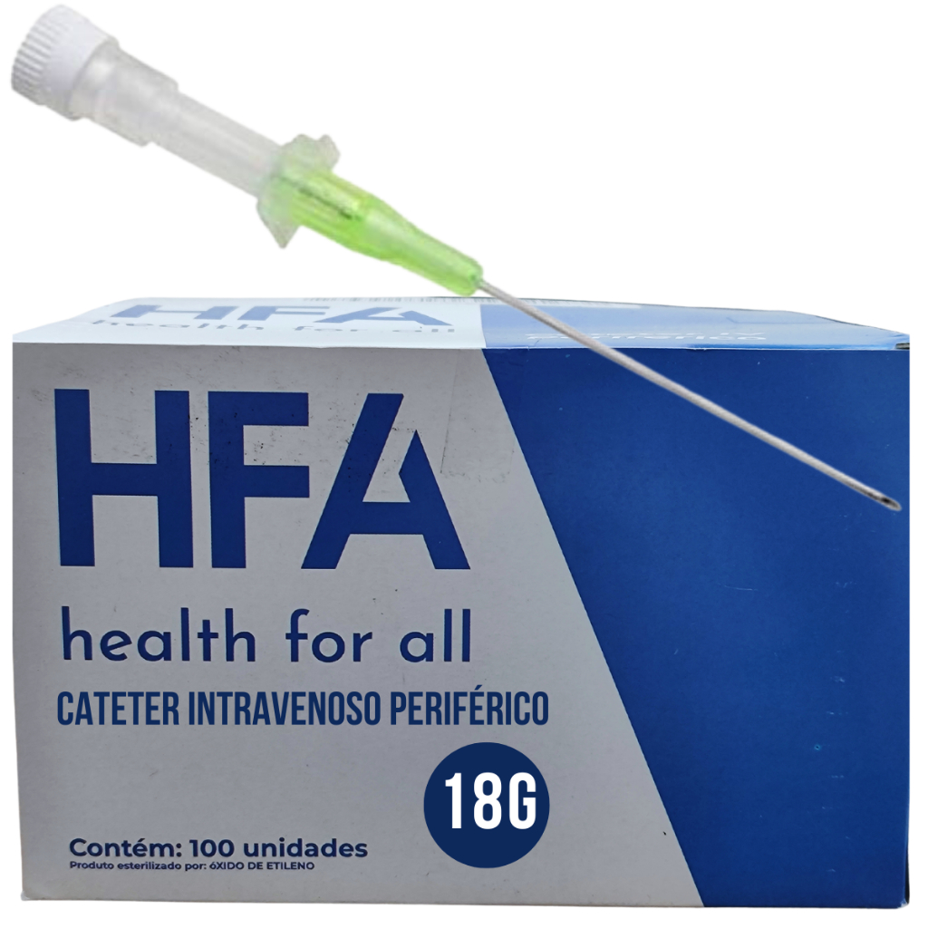 Cateter Intravenoso Periférico 18G Verde - 10 Unidades | Shopee Brasil