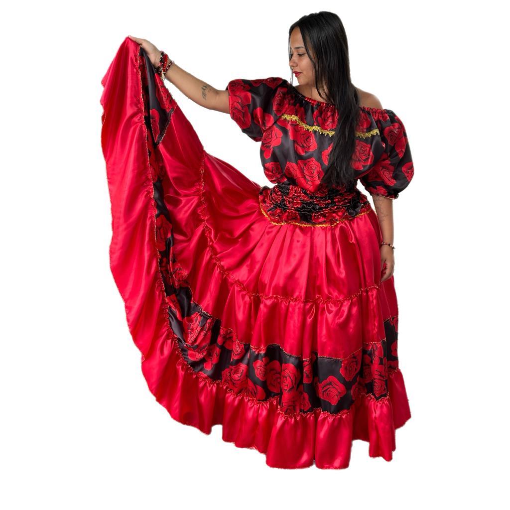 Roupa Pombagira Padilha Umbanda Candomble Lux | Shopee Brasil
