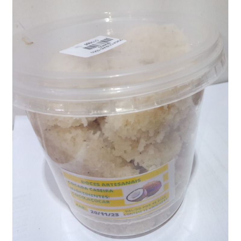 doce cocada branca tradicional pote com 15 unds | Shopee Brasil