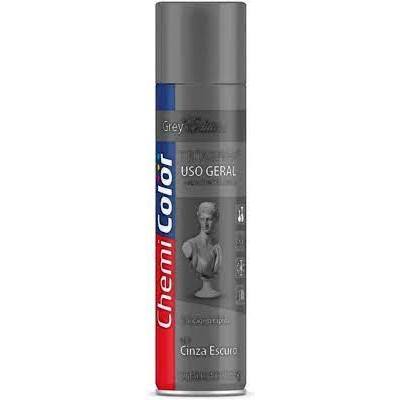 Tinta Spray Cinza Escuro Uso Geral Secagem Rápida 400ml ChemiColor | Shopee Brasil