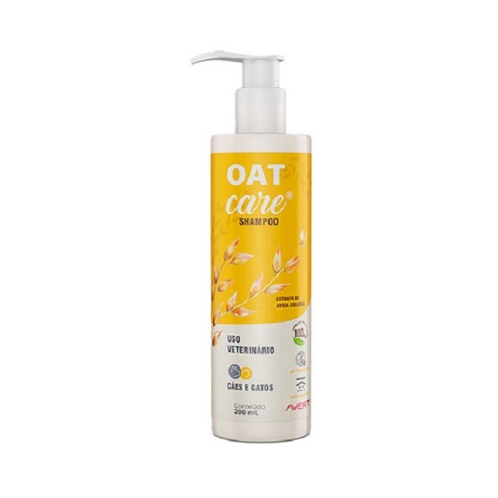 Shampoo Oat Care Avert Para Cães E Gatos 200ml | Shopee Brasil