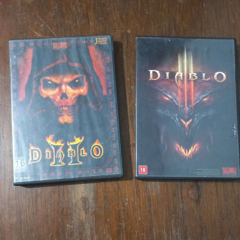 Jogo PC Diablo 2 e 3 Originais Bilizard Entertainment - Escorrega o Preço