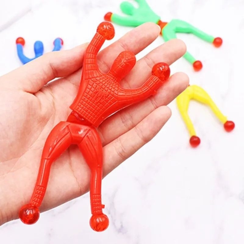 6 bonequinho gruda na parede divertido homem aranha colorido | Shopee ...