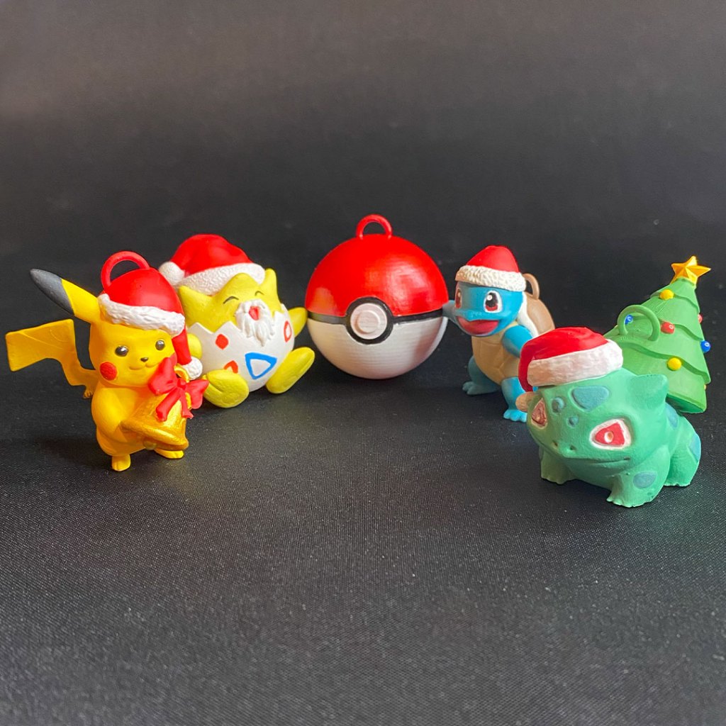 Coleção Miniaturas Pokemón | Enfeite de natal Pokemón | Shopee Brasil