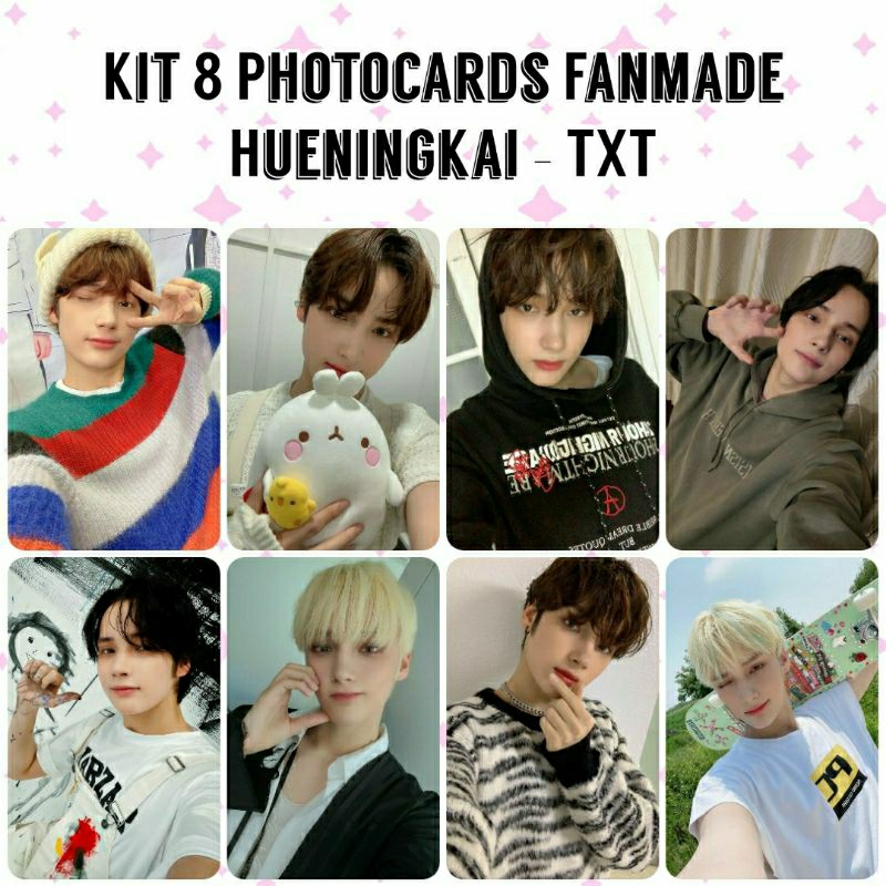 Kit 8 Photocards | Hueningkai - TXT | Produto Fanmade | Shopee Brasil