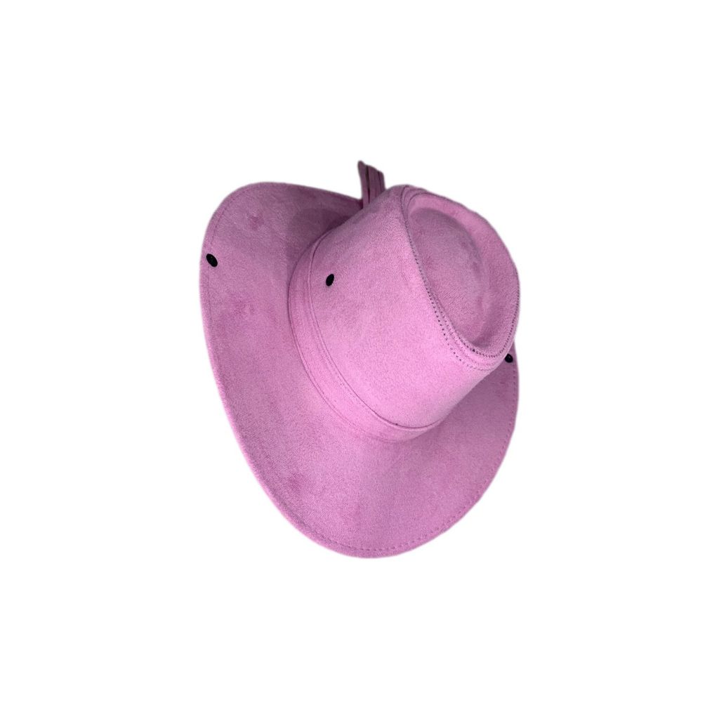 Chapeu Cowboy Rosa Com Faixa Stress Luxo Rodeio Fantasia Unissex Estilo ...