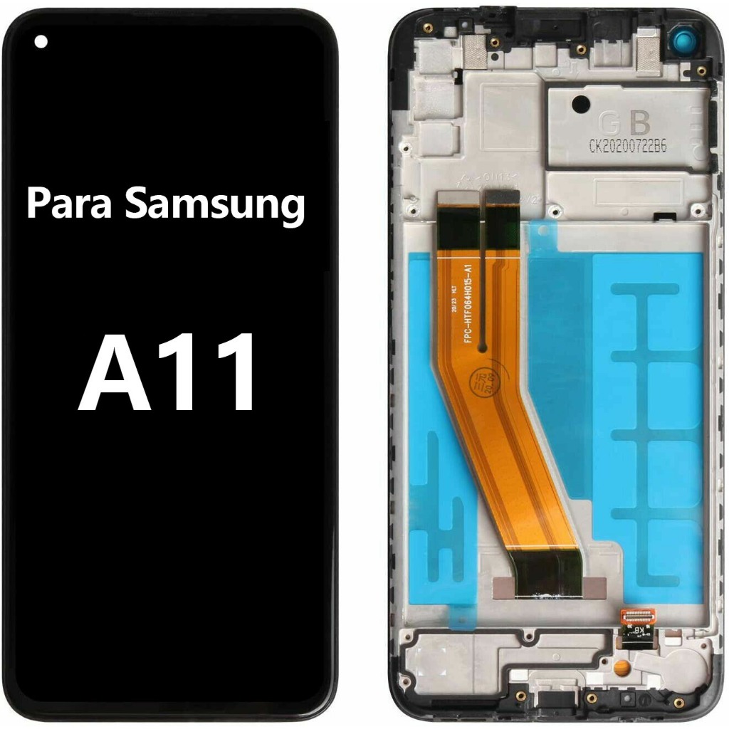 Tela Frontal Display Touch Lcd Compatível Para Samsung Galaxy A11 Com Aro SM-A115F SM-A115M SM ...