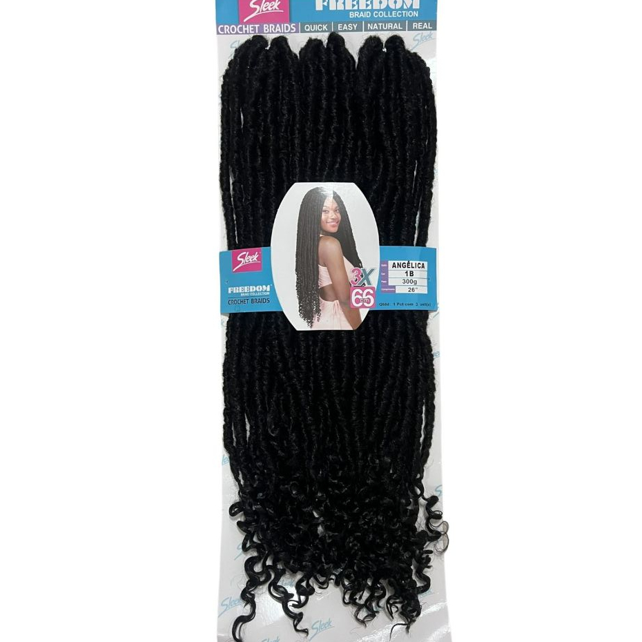 Cabelo Freedom ANGELICA Crochet Braids SLEEK 300g | Shopee Brasil