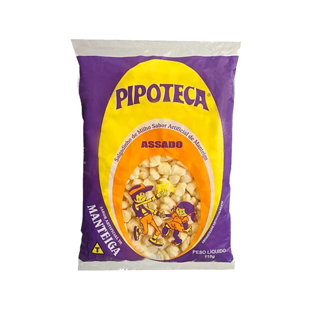 Pipoteca Salgadinho Snack de Milho Manteiga 110 gramas | Shopee Brasil