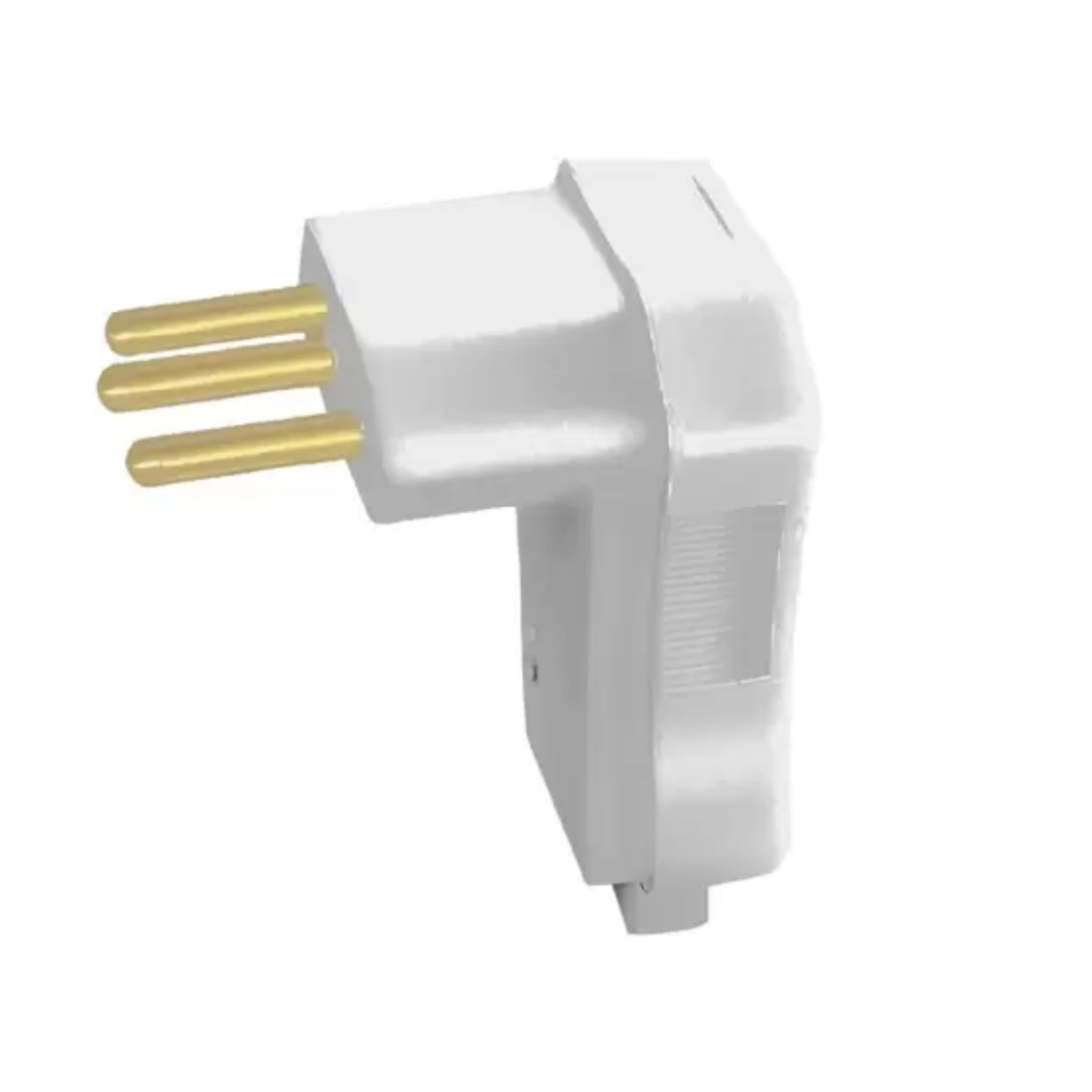 Plugue Macho Gigante 2P+T 10A Branco Alumbra 2785 | Shopee Brasil