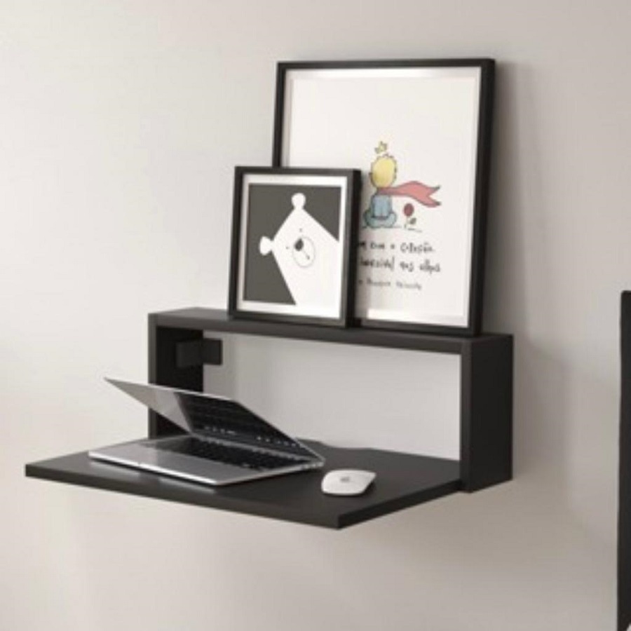 Suporte Escrivaninha Mesa de Parede suporte para notebook MDF | Shopee ...