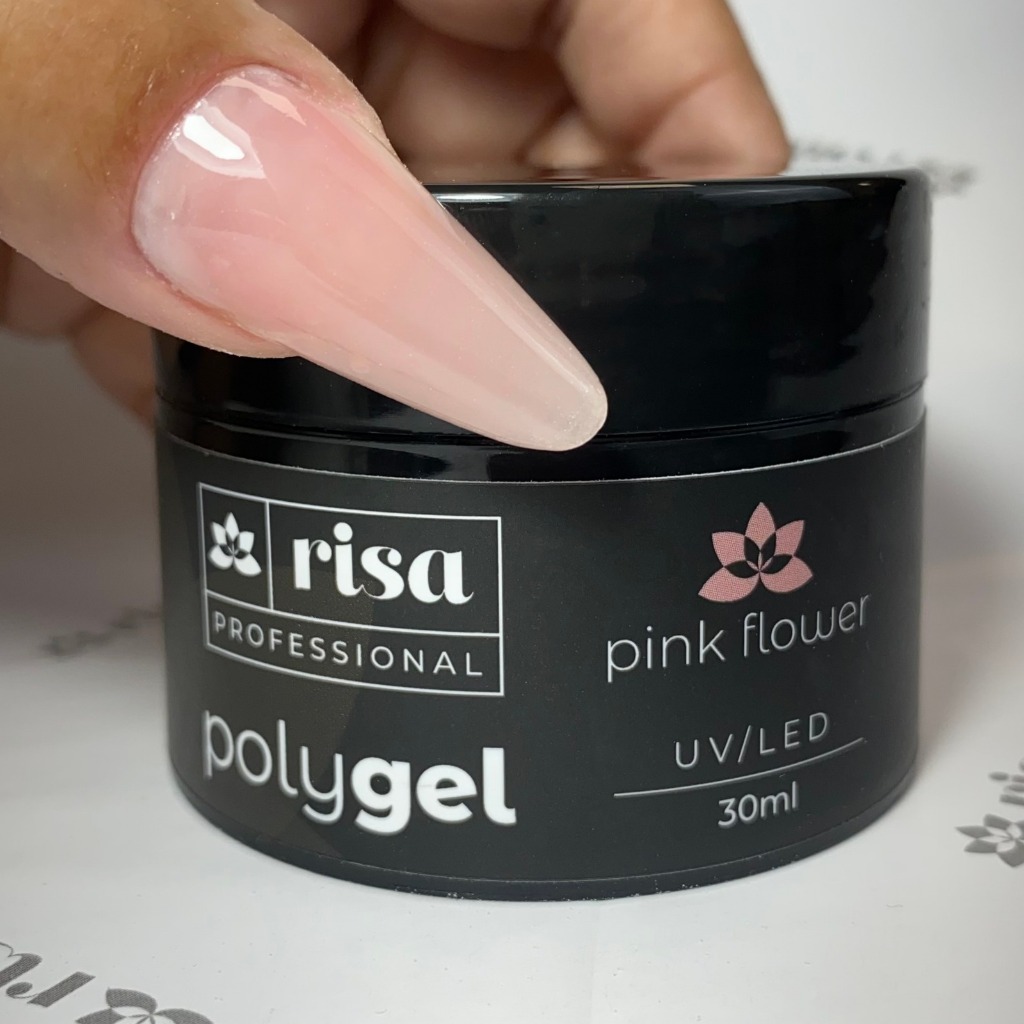 Polygel Pink Flower pote 30ml Risa | Shopee Brasil