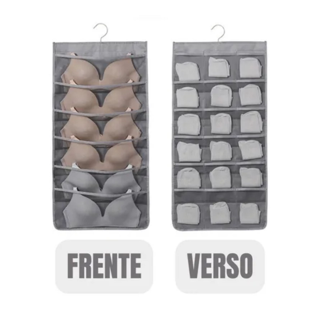 Cabide Colmeia Organizador Multiuso Para Roupa Intimas/Meia/cueca/Guarda Roupas Cabide Suspenso ...