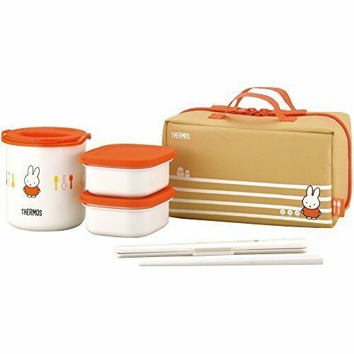 Bentô / Pote para marmita Thermos Lunch box Miffy Orange DBQ-253 | Shopee Brasil