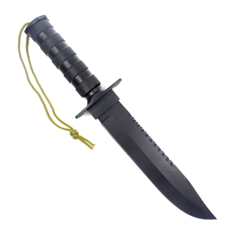 Faca Rambo Tática Militar Sobrevivência Lamina Serrilhado | Shopee Brasil
