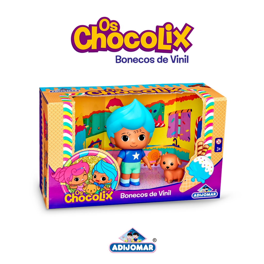 Boneco Chocomark + Cachorro Doce Cookies Brinquedo Os Chocolix Adijomar ...