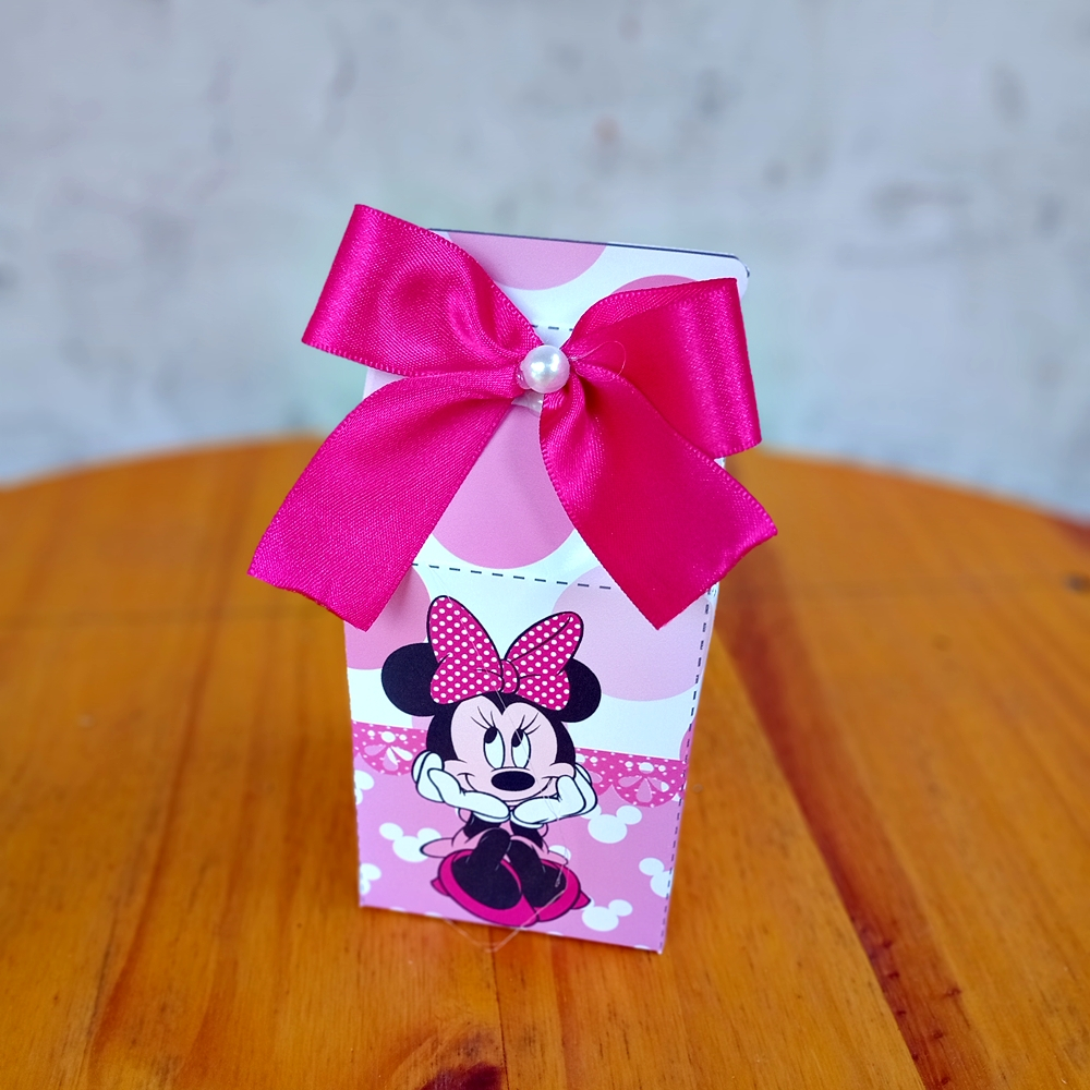 Caixa Milk Minnie Mouse Rosa, Lembrancinhas Minnie Rosa, Mine Rosa ...