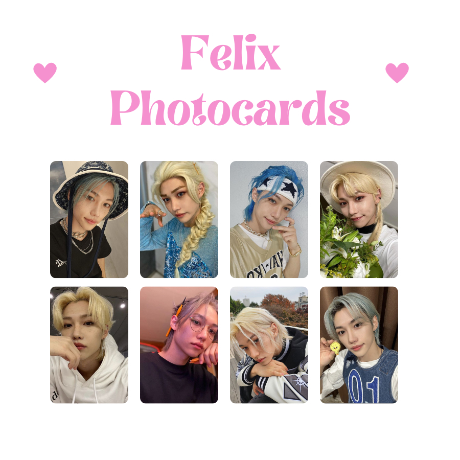 Felix Stray Kids Photocards Fanmade | Shopee Brasil