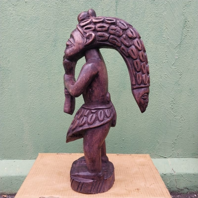 IMAGEM DO EXU AFRICANO | ERE ORISHA ESU - EFS709 (ALTURA - 58CM ...