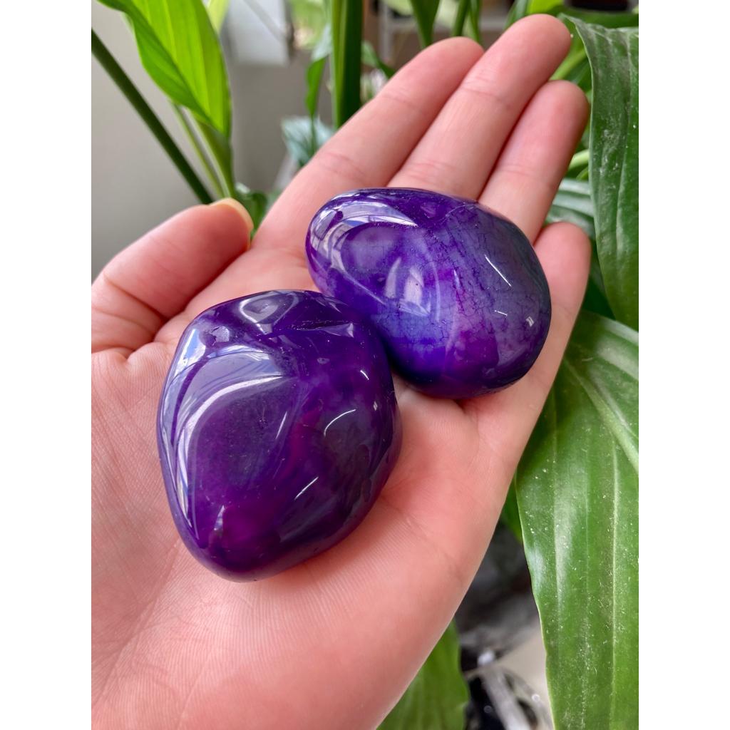 Pedra Ágata Roxa - Pedra de proteção e coragem | Shopee Brasil