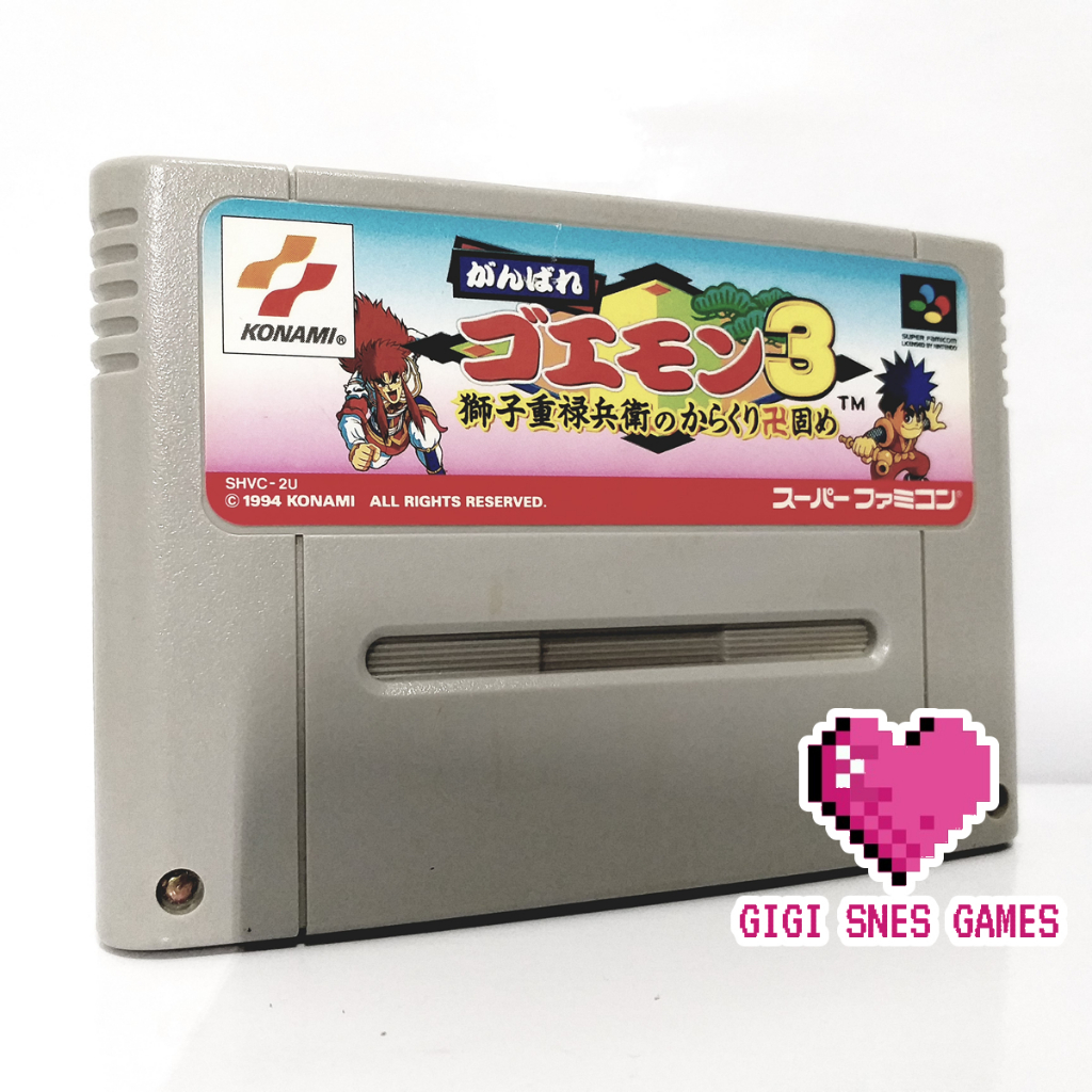 Jogo ORIGINAL Ganbare Goemon 3 para Super Nintendo ( SNES / SFC ...