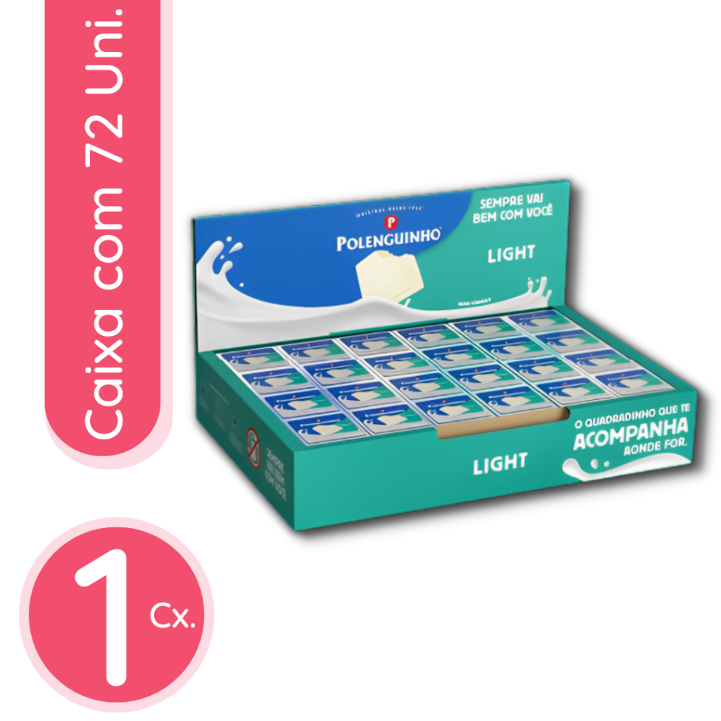 Caixa de Queijo Polenguinho Light - 1 Caixa com 72 Unidades | Shopee Brasil