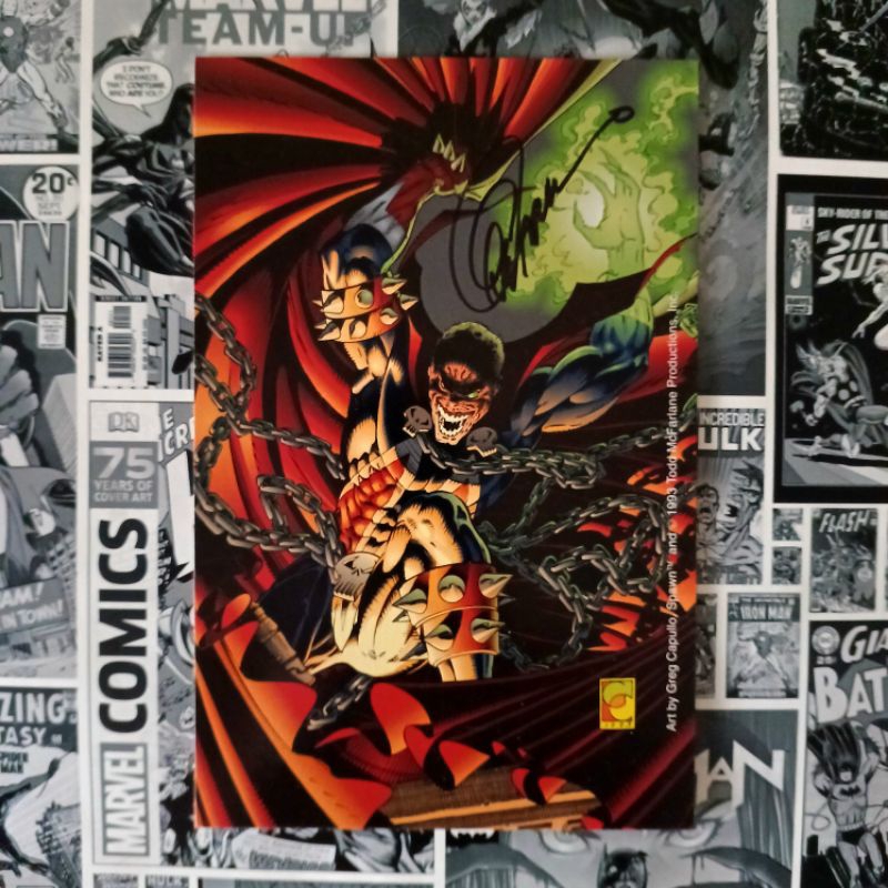 PRINT - Spawn #16 (Autografado GREG CAPULLO) COM CERTIFICADO DE AUTENTICIDADE - QUADRINHOS ...