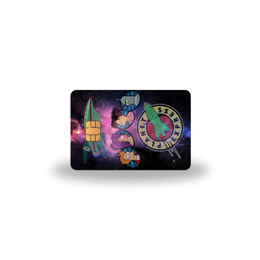 Película Adesiva Skin Card Para Cartão Debito Crédito Futurama | Shopee ...