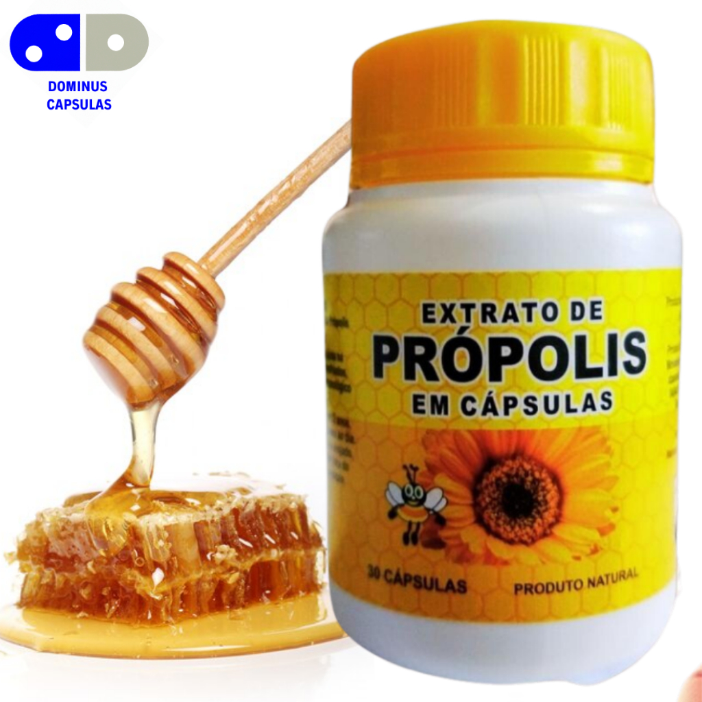 Extrato de Própolis em Capsulas 500mg 30 Capsulas Anti Inflamatorio ...