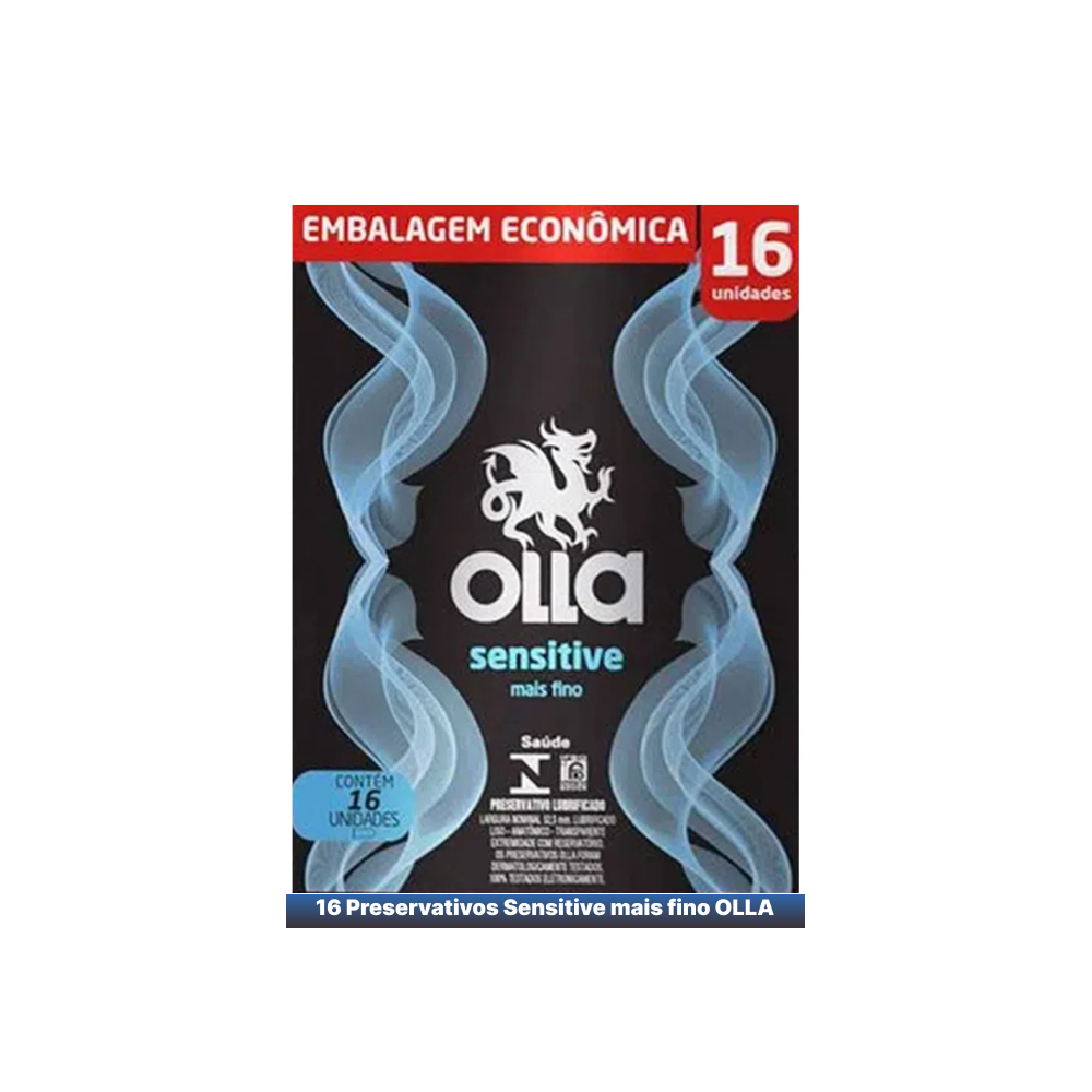 Preservativo Masculino OLLA Sensitive mais fina com as camisinhas ...
