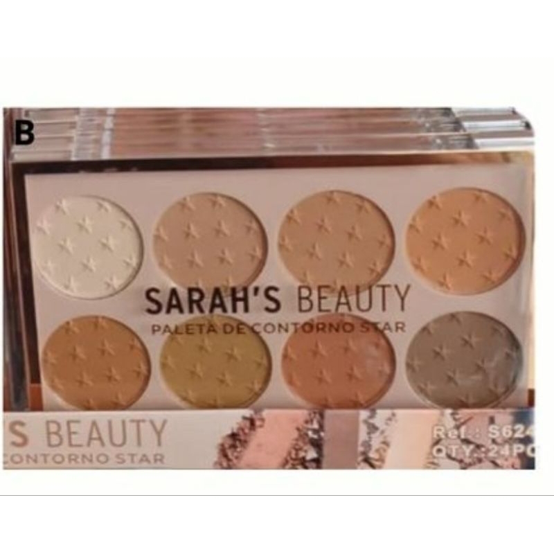 Paleta Contorno Sarah Beauty 16g | Shopee Brasil