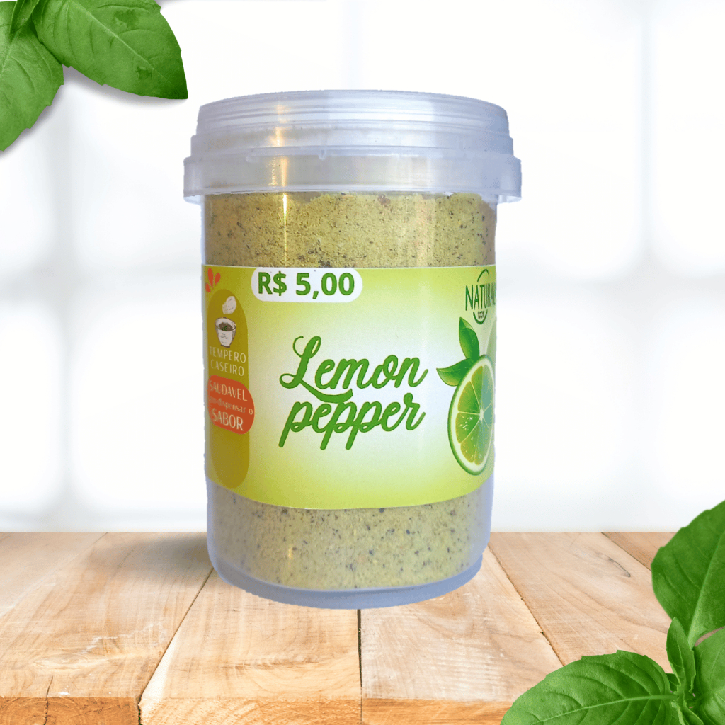 Lemon Pepper Tempero Gourmet Natural | Shopee Brasil