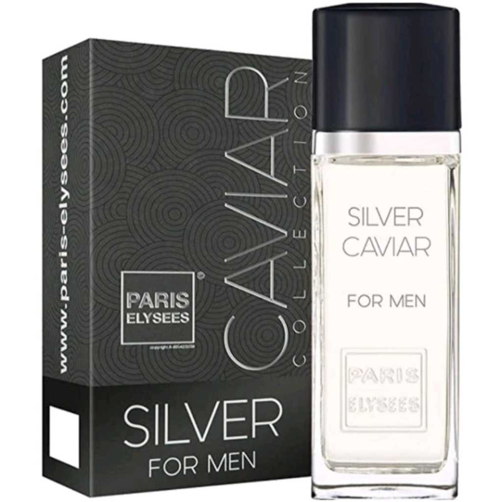 Perfume Silver Caviar For Men Paris Elysees (100ml) | Shopee Brasil