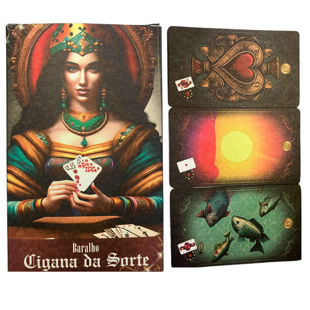 BARALHO CIGANA DA SORTE TARÔ TAROT 36 CARTAS COM MANUAL | Shopee Brasil
