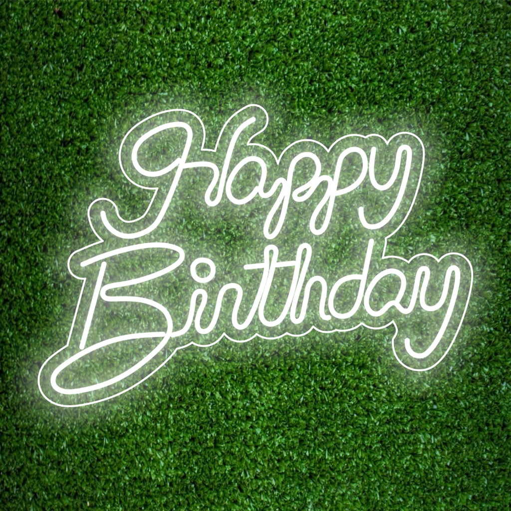 Letreiro Painel Luminoso Neon LED Happy Birthday | Shopee Brasil