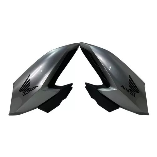 Asas aba do tanque, Fan 160 Cinza Prata 2022 2023 2024 Honda todos os ...