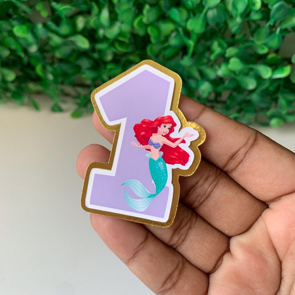 Aplique 3D Número Ariel - Fazemos todos os temas | Shopee Brasil