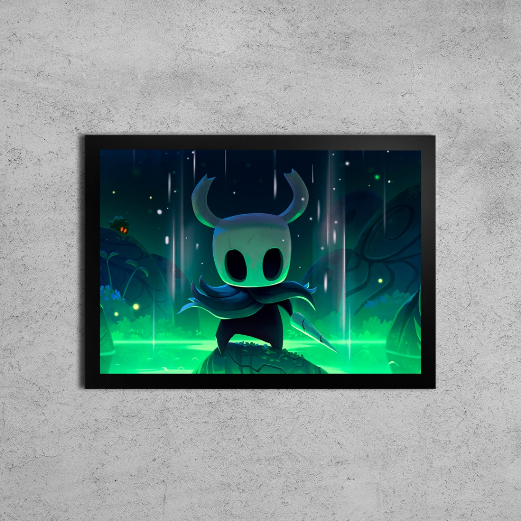 Quadro Gamer Decorativo Hollow Knight Com Moldura 30x40cm Shopee Brasil