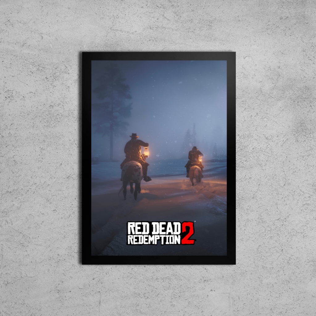 Quadro Gamer Decorativo Red Dead Redemption 2 com Moldura 30x40cm ...