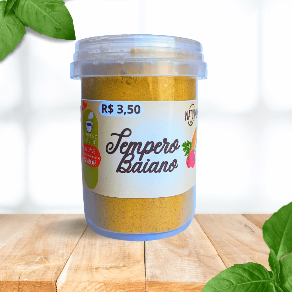 Tempero Baiano Moído Temperos Naturais Especiarias e Condimentos | Shopee Brasil