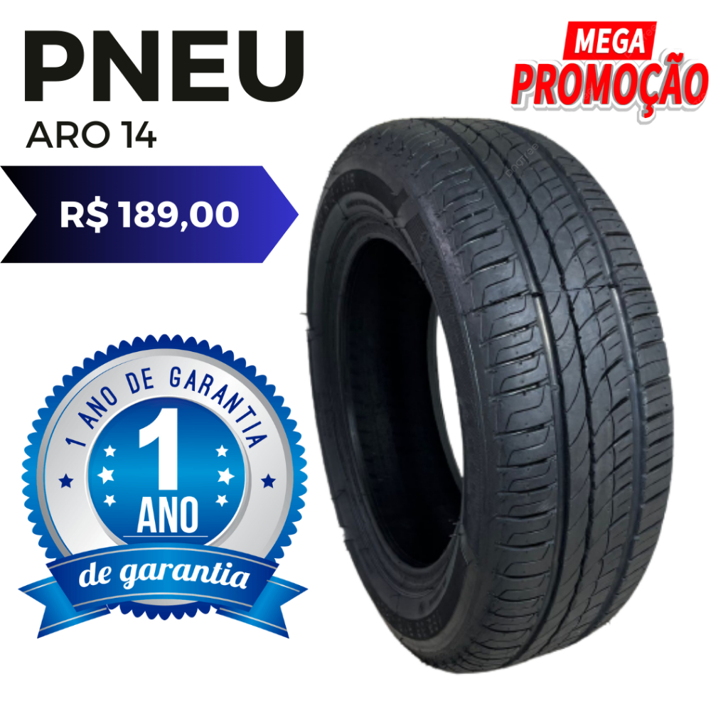 Pneu aro 14 Nacional 185-70-14 Sandero / Montana / Onix / Polo | Shopee ...