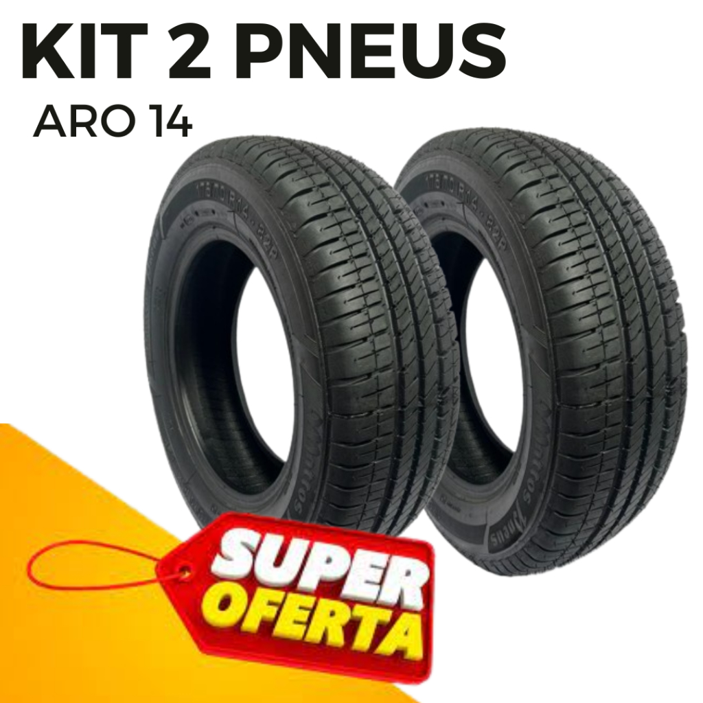 Kit 2 pneus aro 14 175-70-14 Strada / Gol / Voyage / Ford ka / hb20 | Shopee Brasil