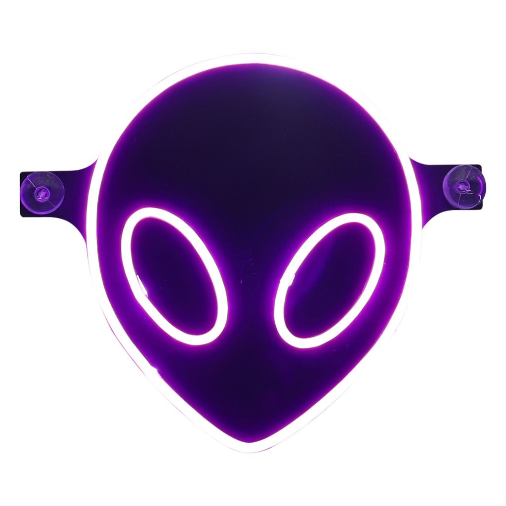 Painel Luminoso Et Neon Roxo Para-brisa 12v | Shopee Brasil