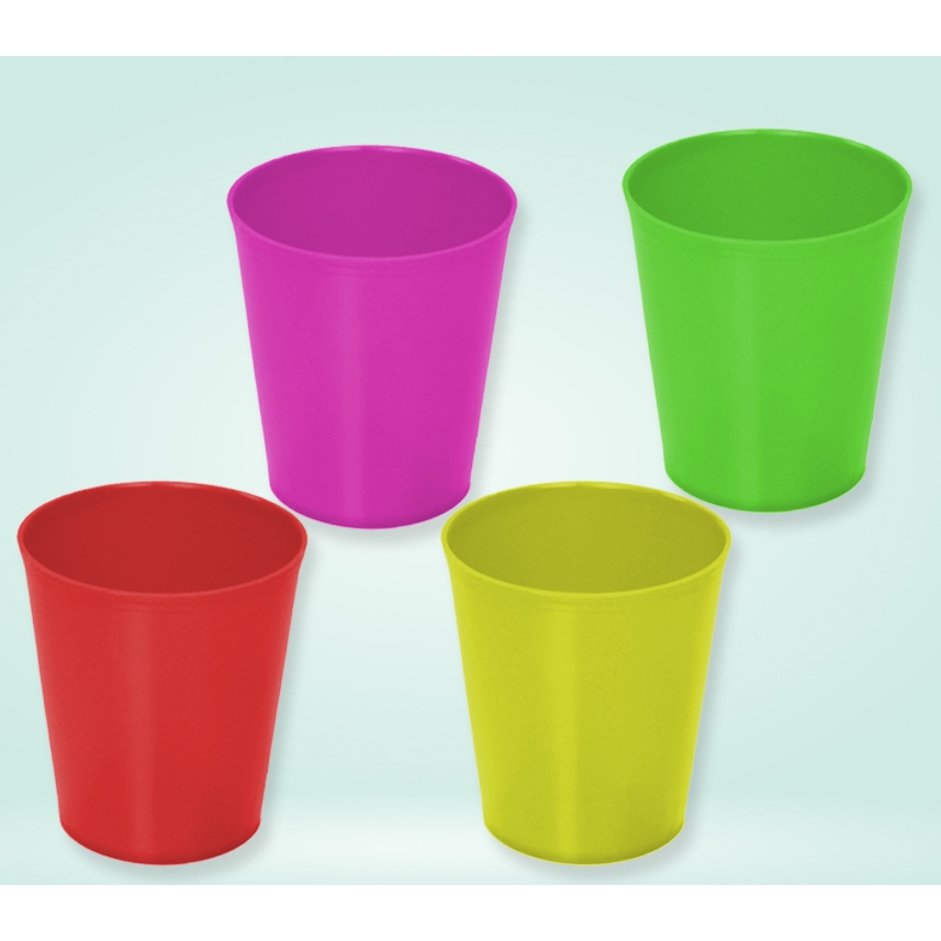 Copo Mini - 4cm - 10 Unidades - 25ml - Diversas Cores - Cores Solidas - Aniversário -Sobremesas ...