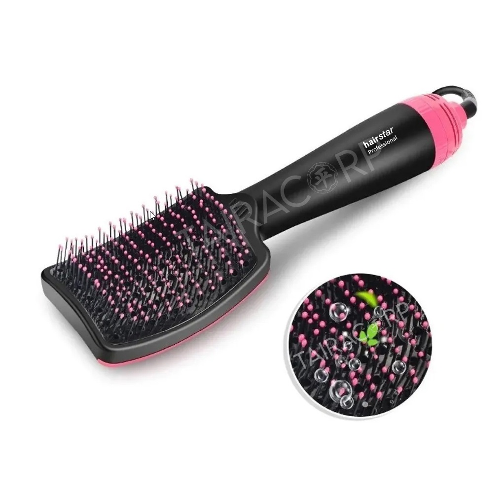 Escova Secadora Raquete Elétrica Hairstar 3 Em 1 Seca Alisa E Modela ...