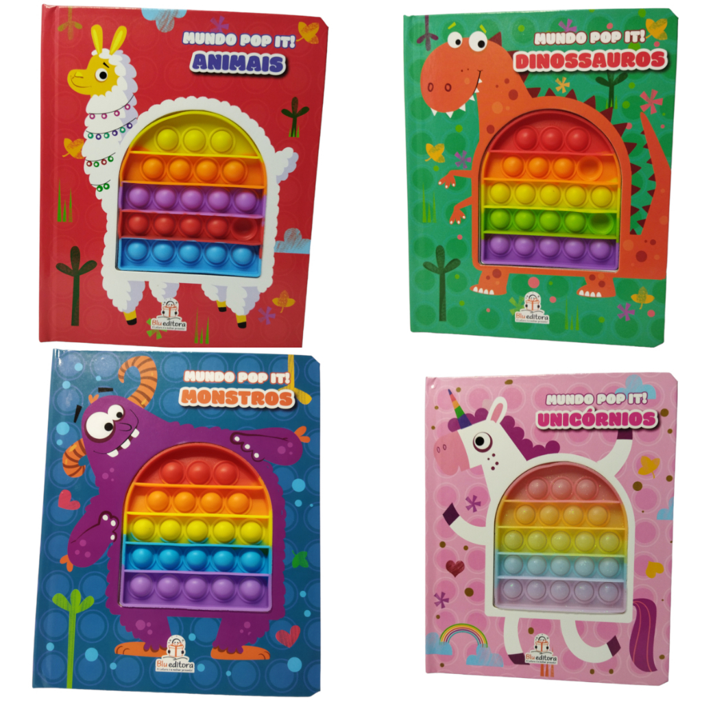 Livros Pop It: Antiestresse, Pop It, Livros interativos ...
