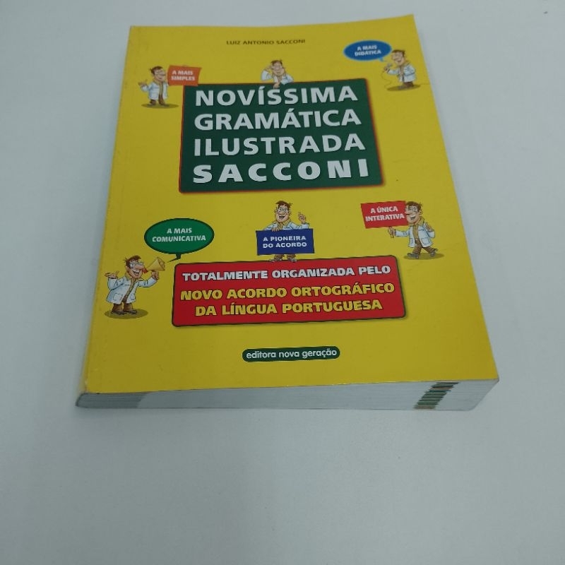 Livro Novíssima Gramática Ilustrada Sacconi V934 | Shopee Brasil