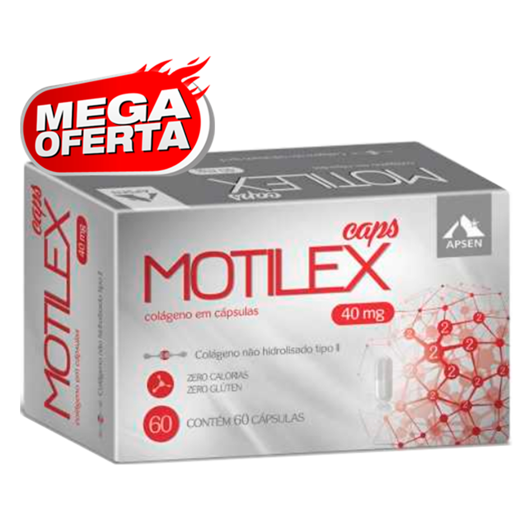 MOTILEX 40mg c/60 Cápsulas - Colágeno Tipo UC2 PURO - Contribui para ...