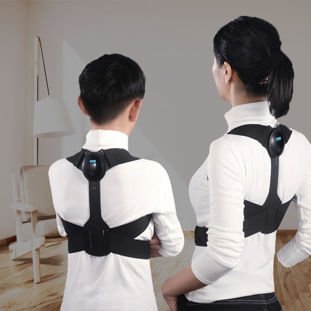 Colete Corretor Postura Costas Coluna Com Sensor Inteligente | Shopee ...