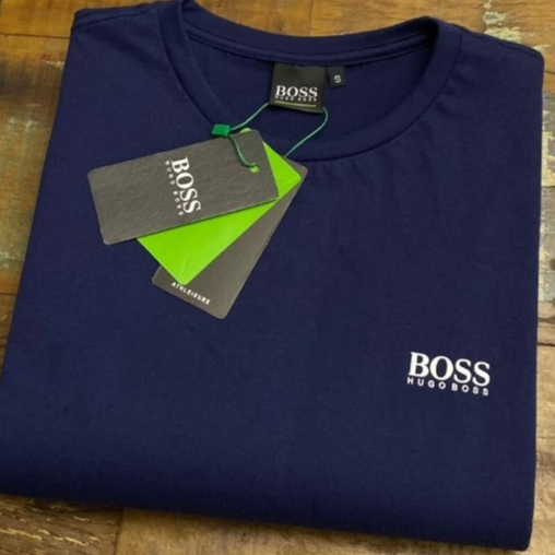 Camiseta Hugo Boss Masculina Logo Emborrachado Alto Relevo 100 % ...